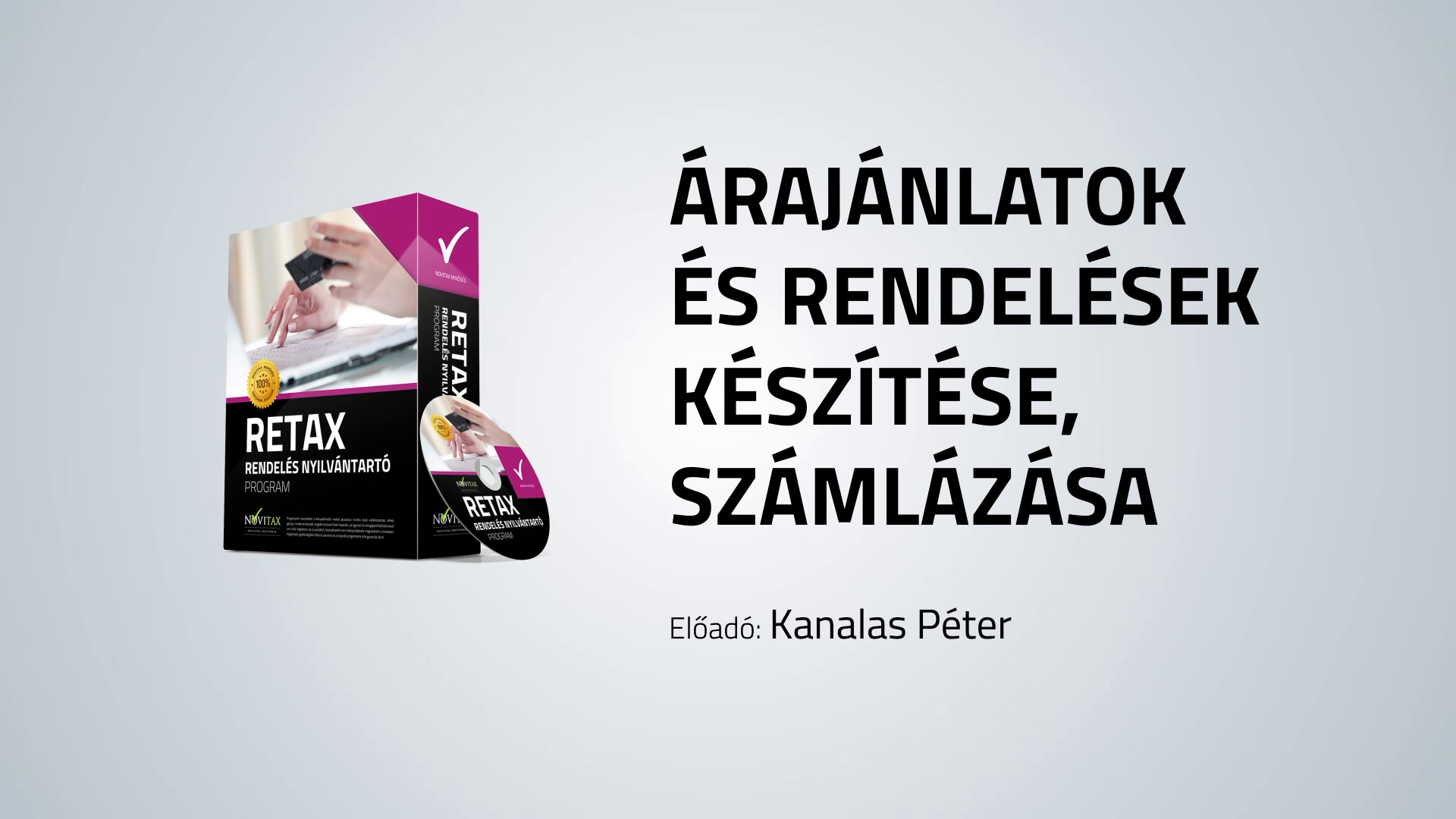 RETAX - Árajánlatok és rendelések készítése, számlázása - Novitax ...