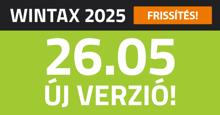 Elérhető a WINTAX 2025 programrendszer 26.05-ös verziója! - Novitax ...